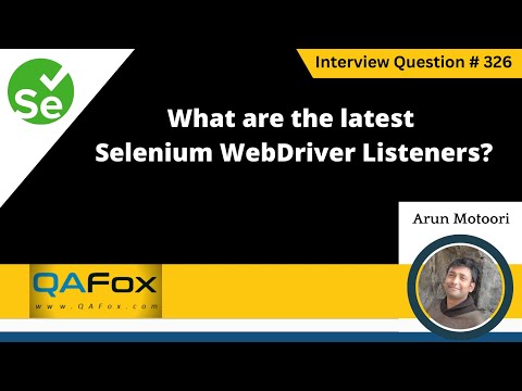 What are the latest Selenium WebDriver Listeners (Selenium Interview Question #326)