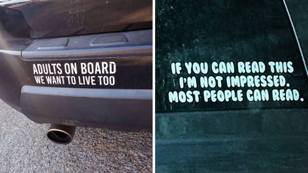 Funny Bumper Stickers That Might Make You Look Twice