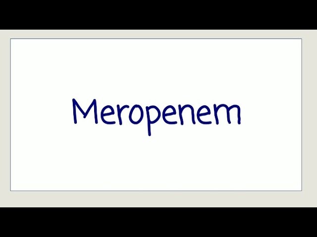 Viral - Bacterial - Fungal Infection Meds - Meropenem Meronem 500mg ...