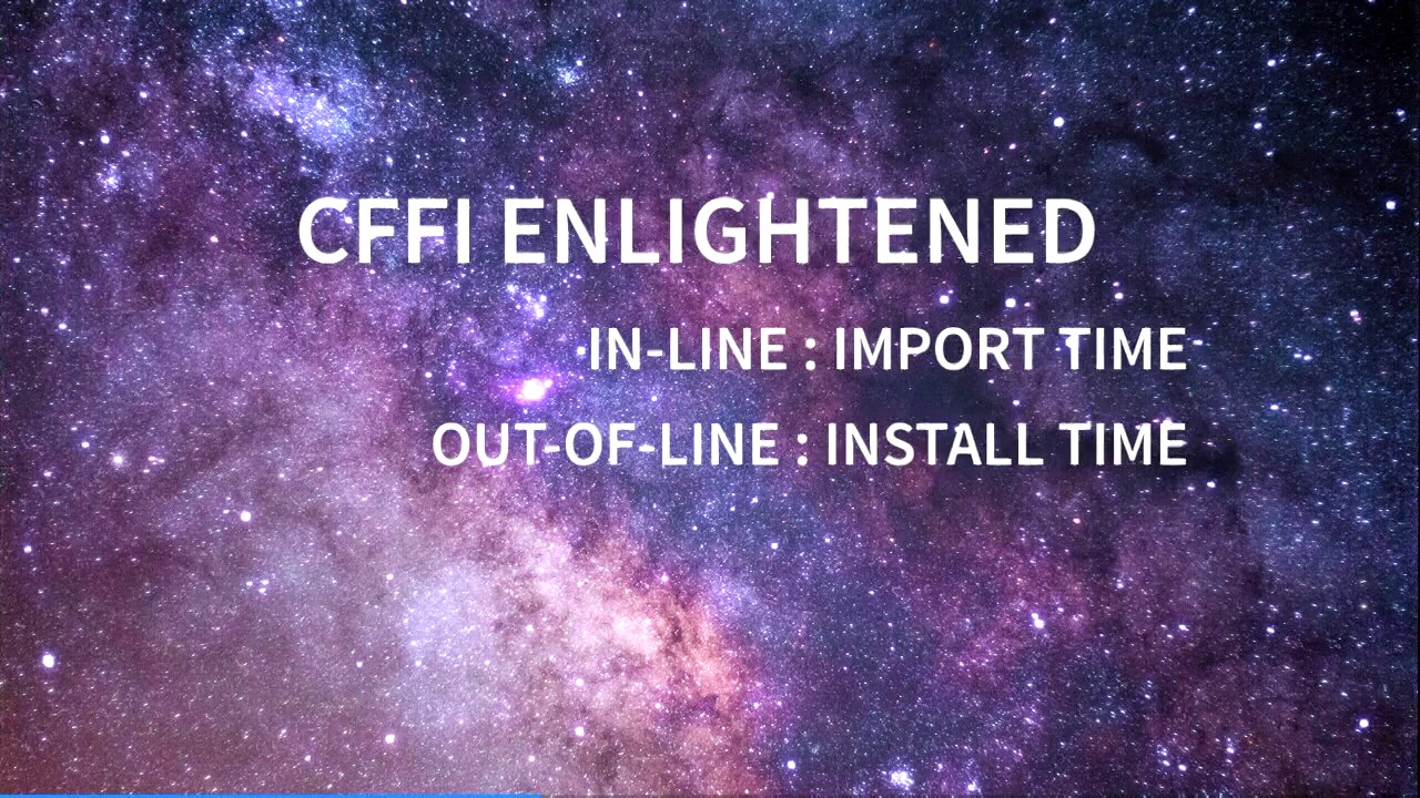 Call a C API from Python becomes more enjoyable with CFFI