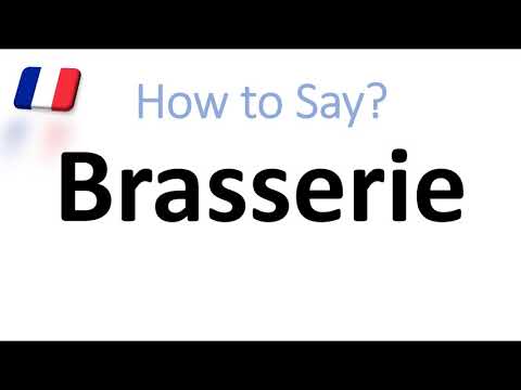 What is a Brasserie? How to Pronounce it? French Meaning & Pronunciation (Parisian Brasserie)