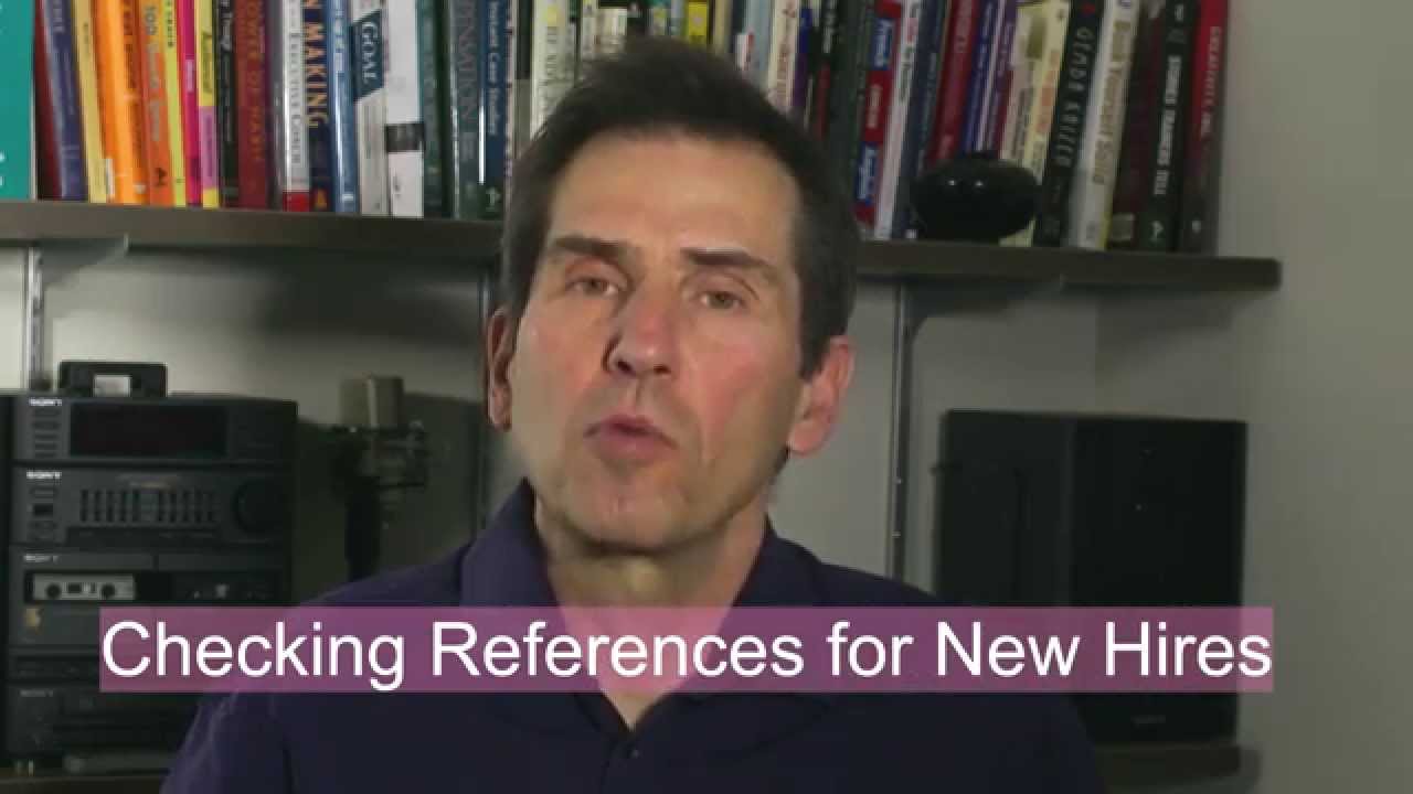 Employee Reference Checking for New Hires