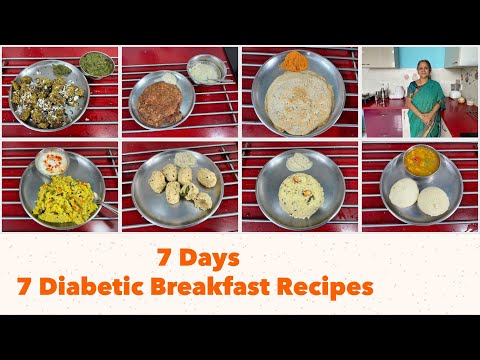 7 Days 7 Diabetic Friendly Breakfast RecipesI Gluten Free I Low Glycemic Index I Indian Vegetarian
