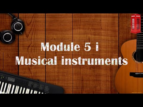 Excel 5 grade Module 5i musical instruments