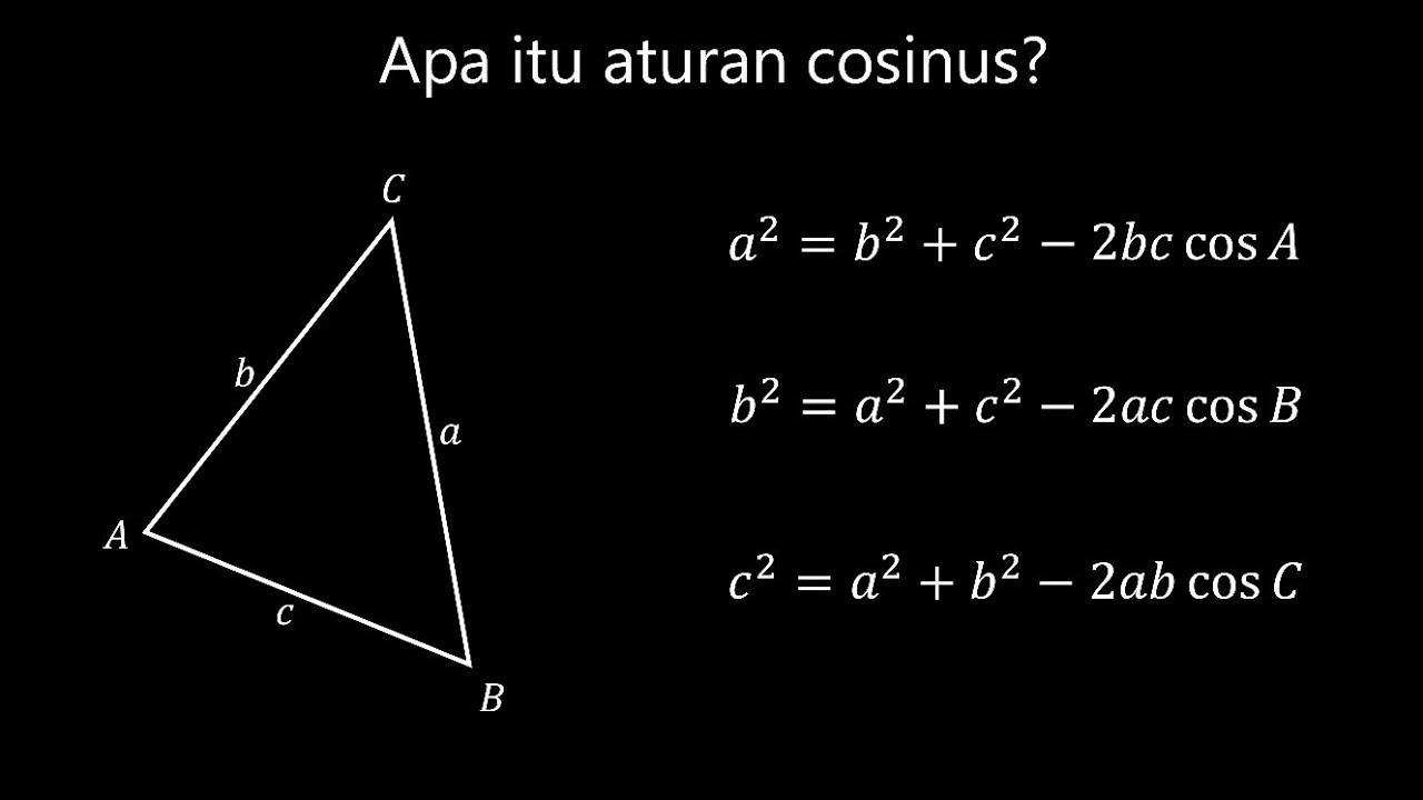 Aturan Cosinus - Penjelasan, Bukti, & Contoh Soal
