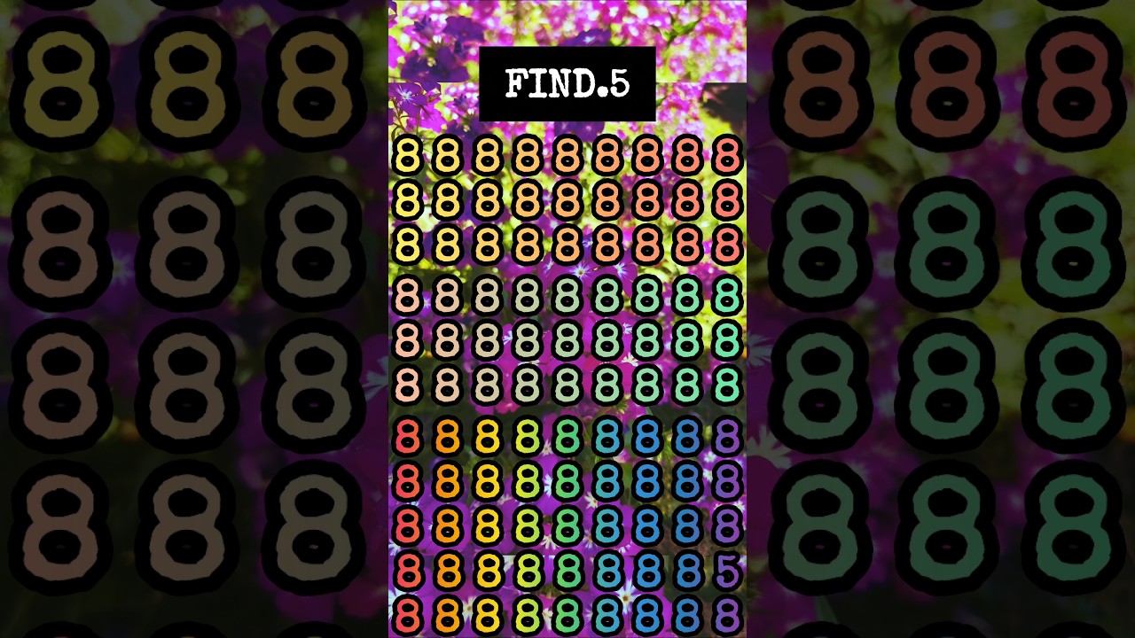 can you find the number [5] with in 7second #shorts #shortfeed #maths #puzzle