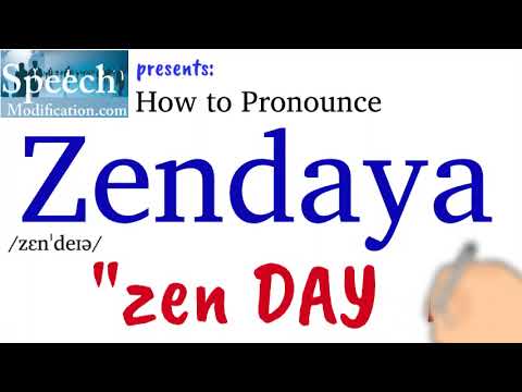 How to Pronounce Zendaya