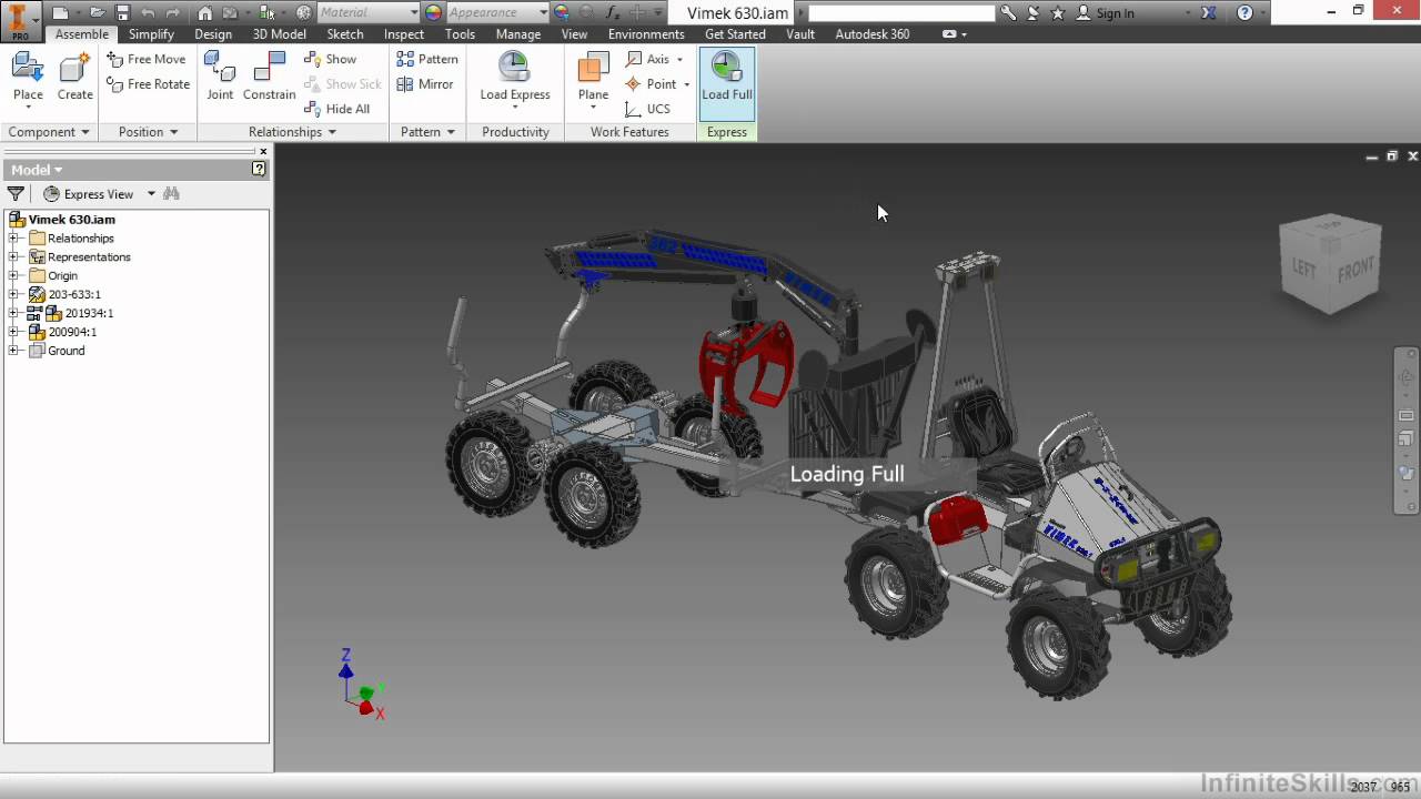Autodesk Inventor - Advanced Assemblies Tutorial | Assembly Express Mode