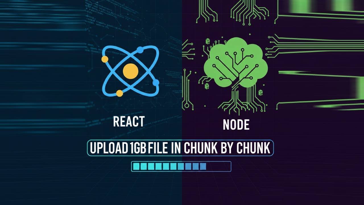 Chunk by chunk upload heavy file on server in React & Node.js #react #nodejs #express #chunkbychunk