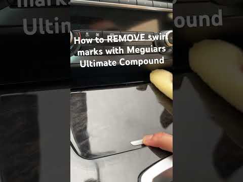 HOW to remove swirl marks with MEGUIARS ultimate compound? #interior #meguiars #polish #shorts #wow