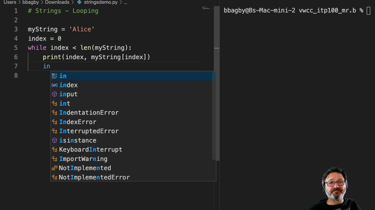 Looping Through Strings
