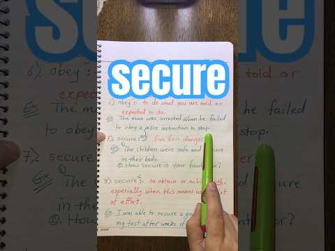 improve your english vocab | 4000 common words in english #secure #securedfuture