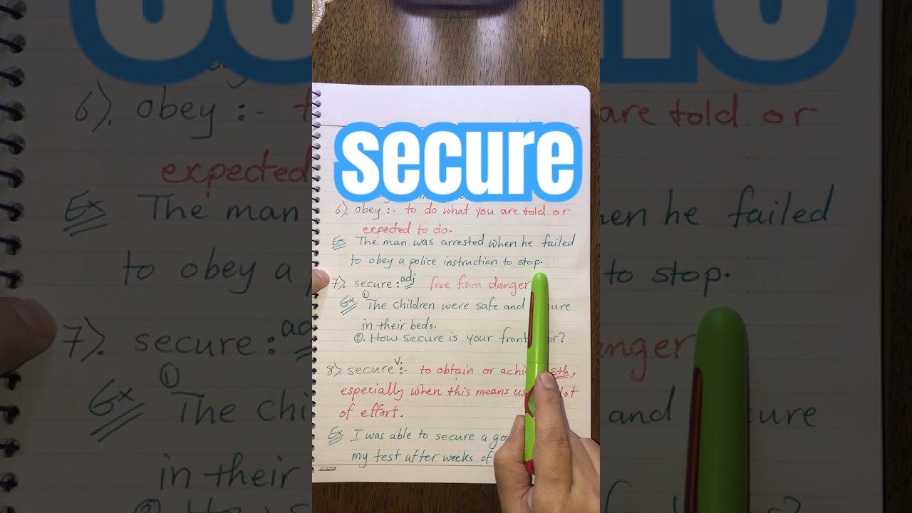 improve your english vocab | 4000 common words in english #secure #securedfuture