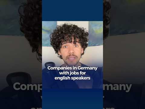 Companies in Germany with jobs for English speakers 🇩🇪😁 #shorts