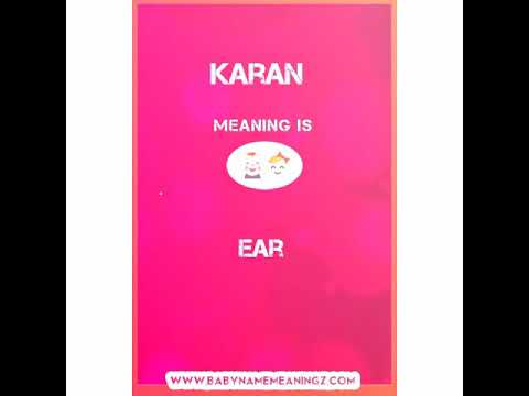 Karan Name meaning - Indian baby Names