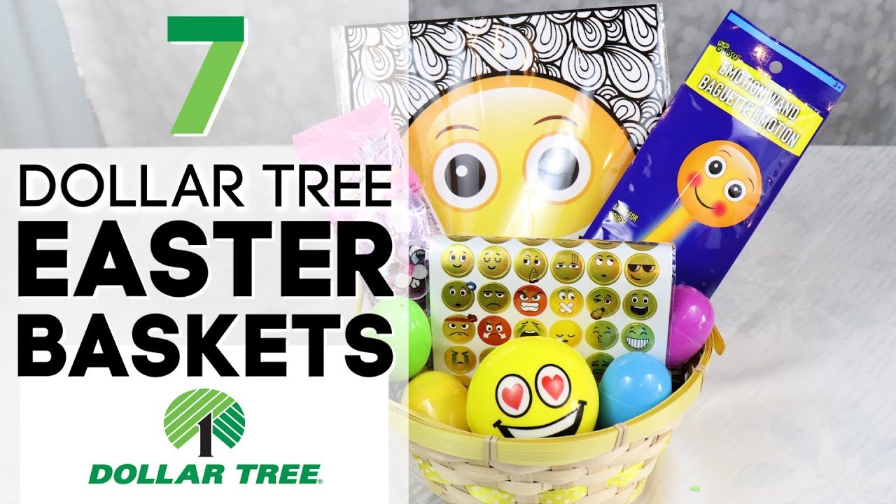 7 Dollar Tree Easter Baskets with themes kids love