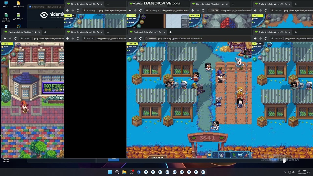 hidemium.io pixel games play pixels