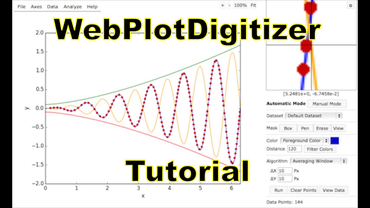 WebPlotDigitizer Tutorial 3.6+ (Watch at 720p)