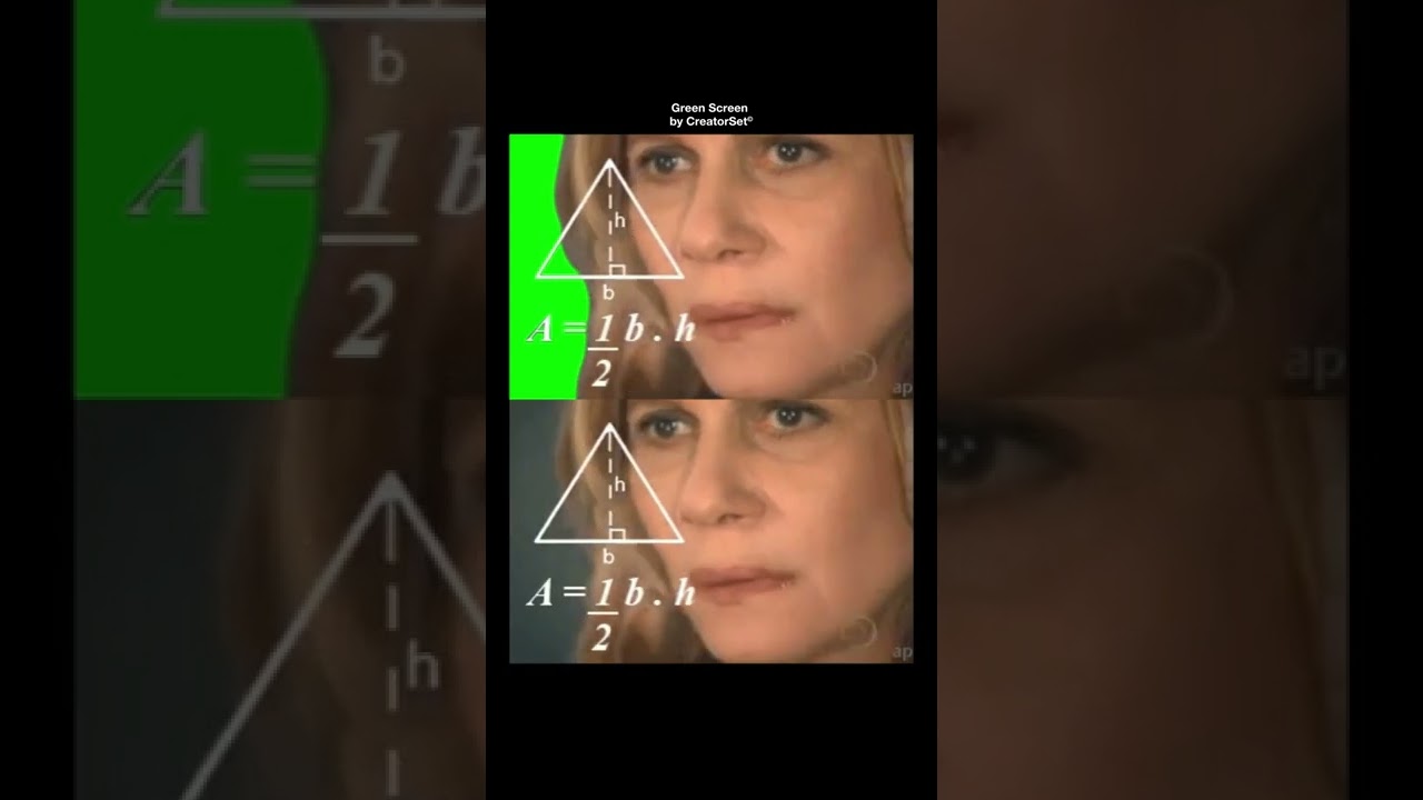 Confused Math Lady Meme Green Screen