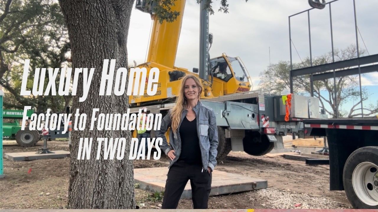 $7M+ Luxury Modern Home from Factory to Foundation in 2 days