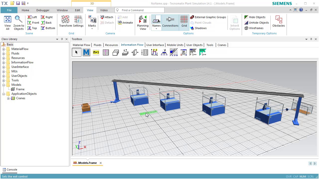 Plant Simulation: Using the GantryLoader