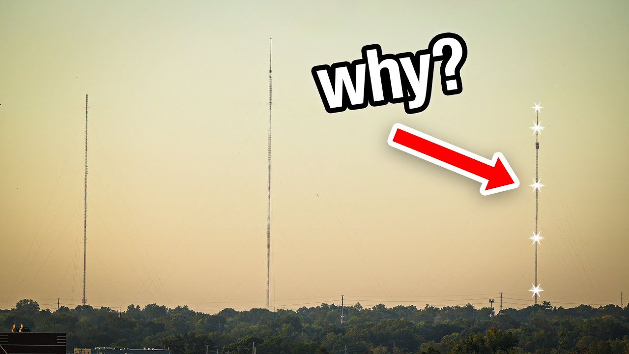 Why do some radio towers blink?