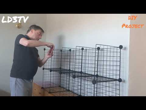 unboxing and set up of wire cube storage units