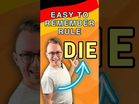 EASY to remember rule for German article ‘die’ #german #learngerman