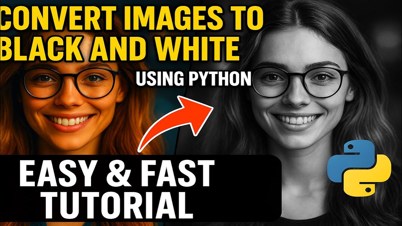 Convert Images to Black and White Using Python | Easy & Fast Tutorial!