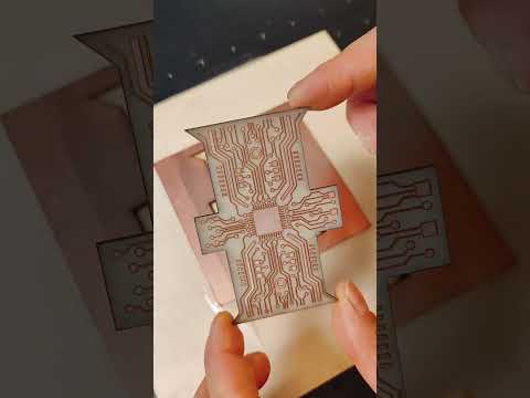 ComMarkerB4 laser engraving machine Detailed process of making PCB #laserengraving #pcb #fiberlaser