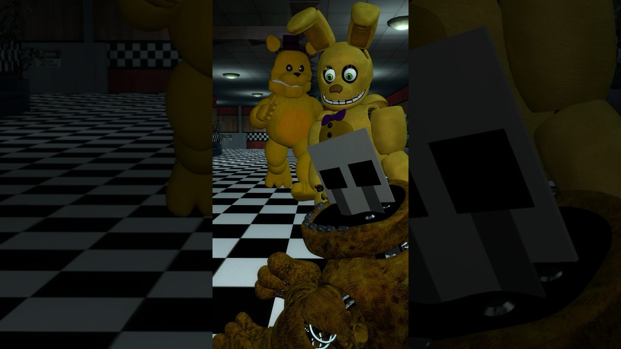 Gmod FNAF Clips | Fredbear Catches Spring Bonnie! | #shorts
