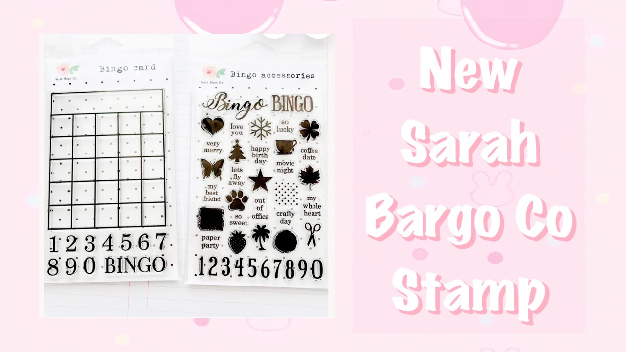 Bingo Card Stamp Set- Sarah Bargo Co