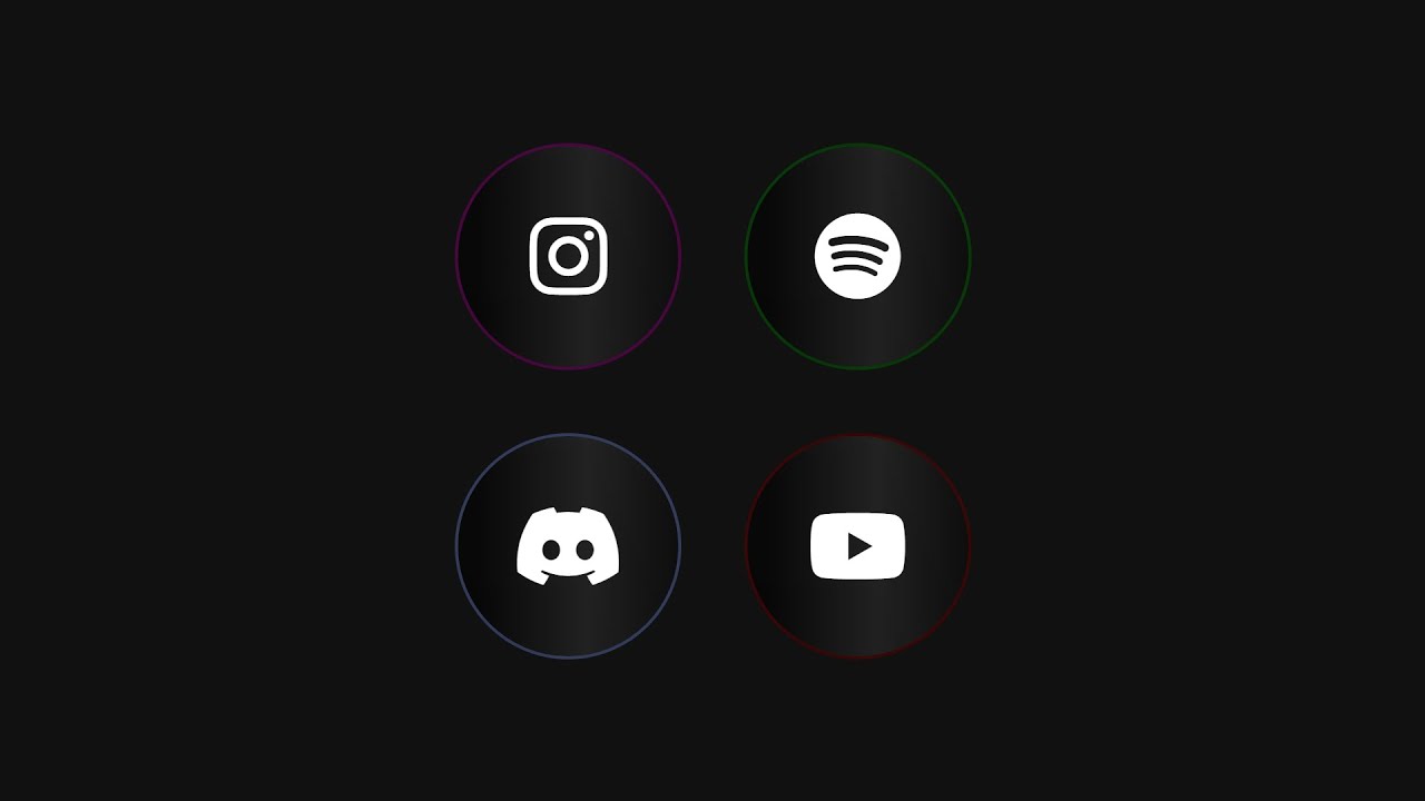 Glowing Glass Buttons with Hover Effects using HTML & CSS