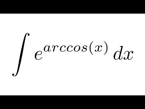 Integral of e^arccos(x) - Integrals ForYou