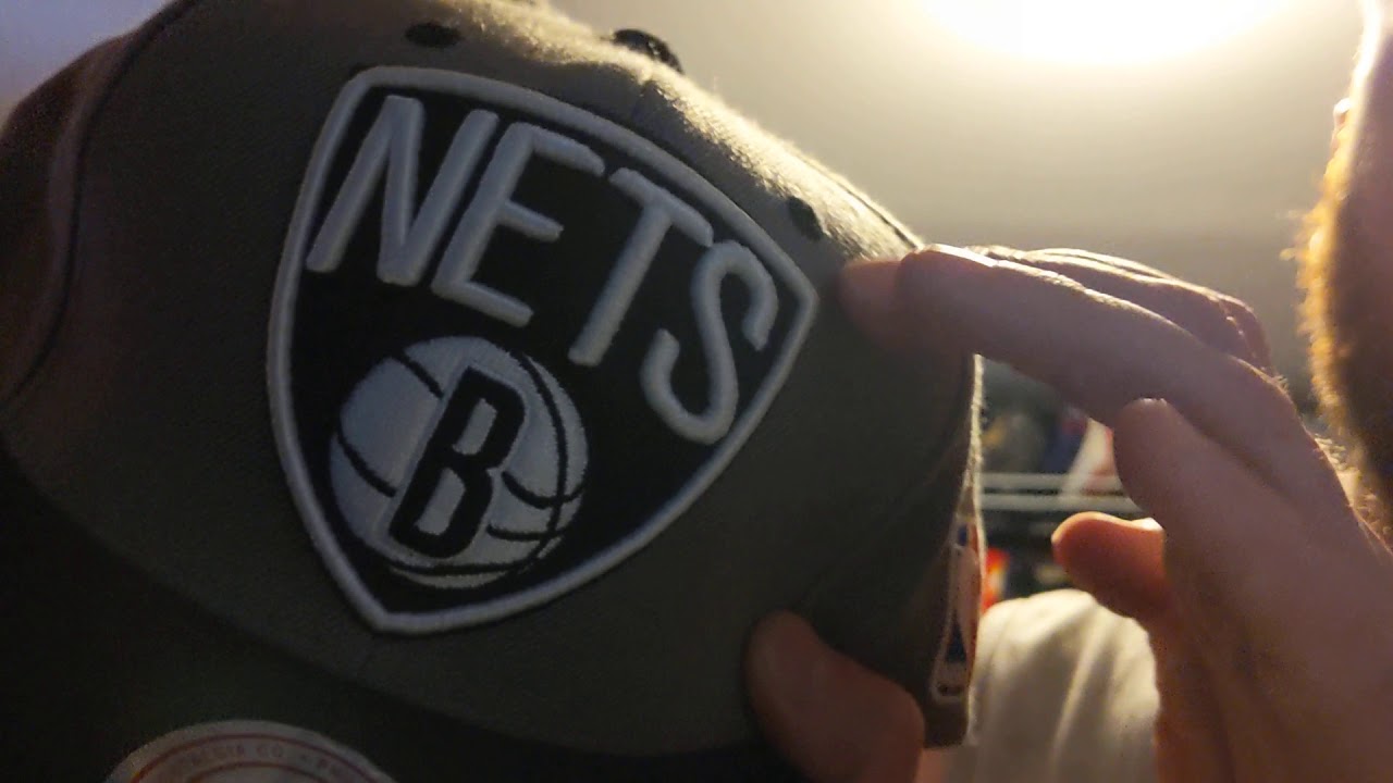 nba mitchell and ness brooklyn nets snapback hat unboxing 2-27-21