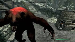 Akakabuto werebear attacks Imperials at Skyrim Special Edition Nexus ...