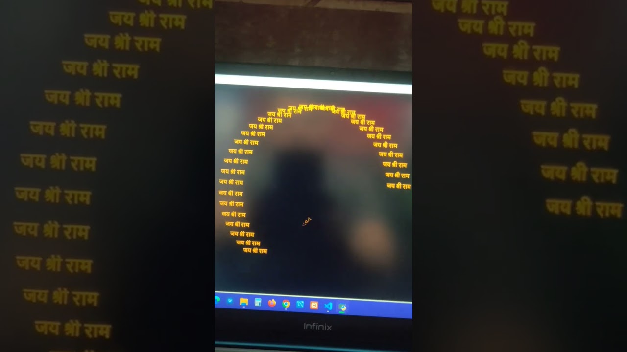 🚩Jay Shree Ram🚩design using python turtle graphics  #youtubeshorts #python #vscode
