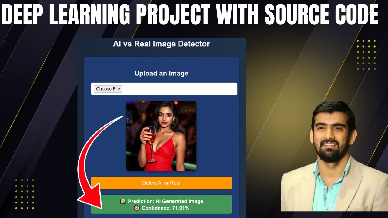 AI Image Or Real | Deep Learning Project With Code | Deepfake Image