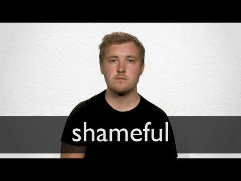 SHAMEFUL BEHAVIOR definition in American English | Collins English ...