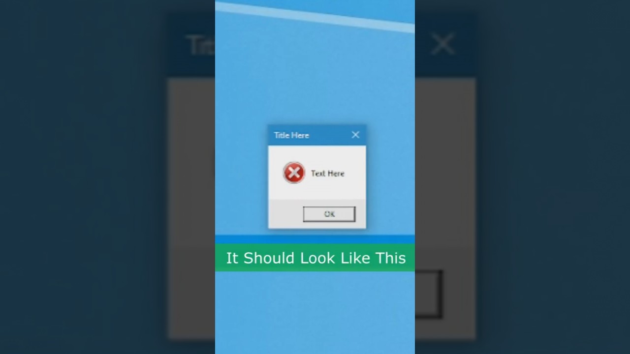 How To Make Fake Error Messages on Any Windows PC