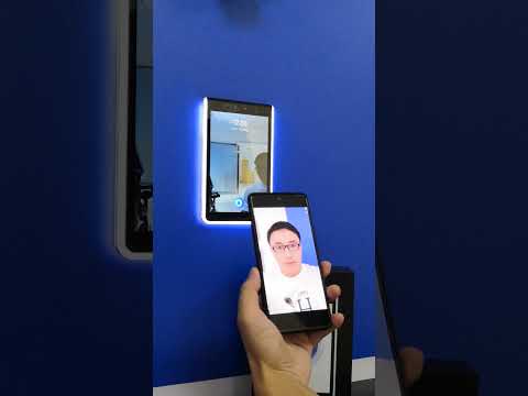 Biometric access control face recognition terminal in vivo detection test