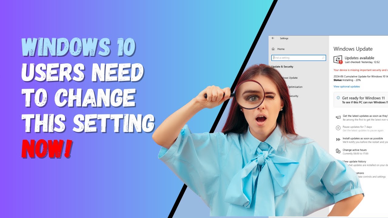 Urgent: Windows 10 Users Must Update This Setting! Urgent: Windows 10 Users Must Update This Setting!