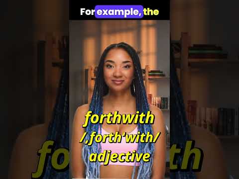 How to remember forthwith?1100 Words You Need To Know #englishlanguage #learnenglish #english