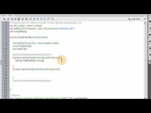 Command the Timeline of Externally Loaded SWF Files - Actionscript 3.0 Tutorial CS3 CS4
