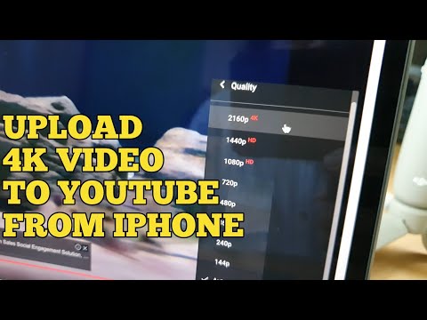How to Upload a 4K Video to Youtube from the iPhone - 2021 - iOS 14 YouTube App