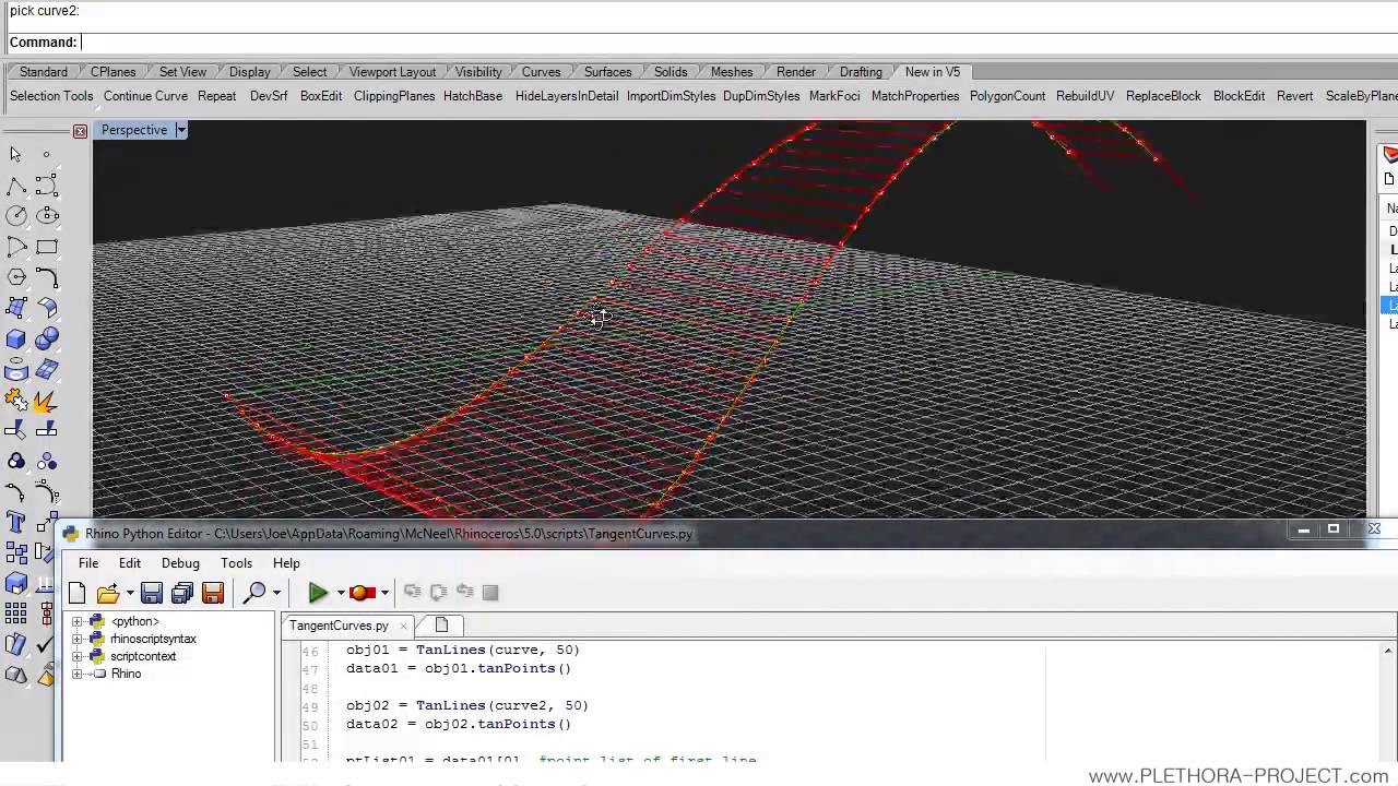 Rhino Python Tutorial 12 - Example 02