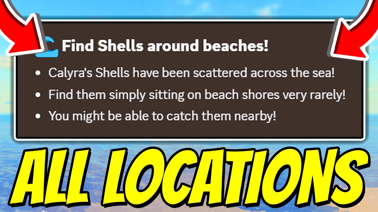 How To FIND ALL CALYRA'S SHELL LOCATIONS In Fisch! Roblox