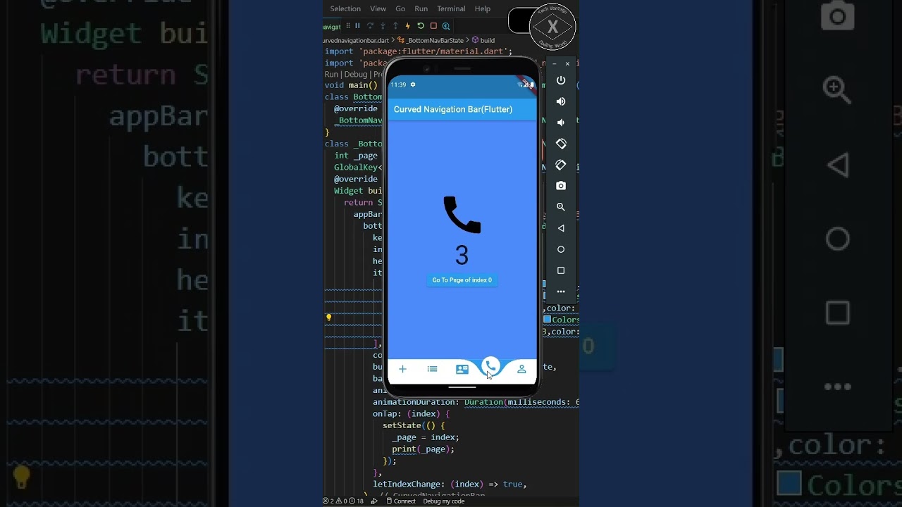 Curved Bottom Navigation Bar || Flutter Tutorial || Flutter App #flutter #appdevelopment #app