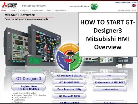 HOW TO START GT Designer3 Mitsubishi HMI Overview