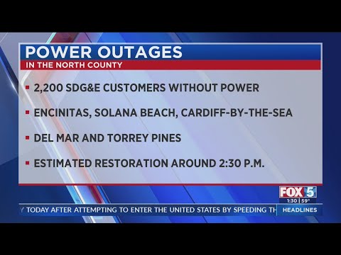 Power Outage Impacts Thousands In North County